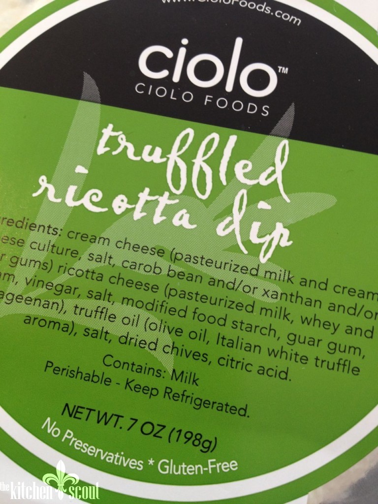 Truffled Ricotta Dip | The Kitchen Scout