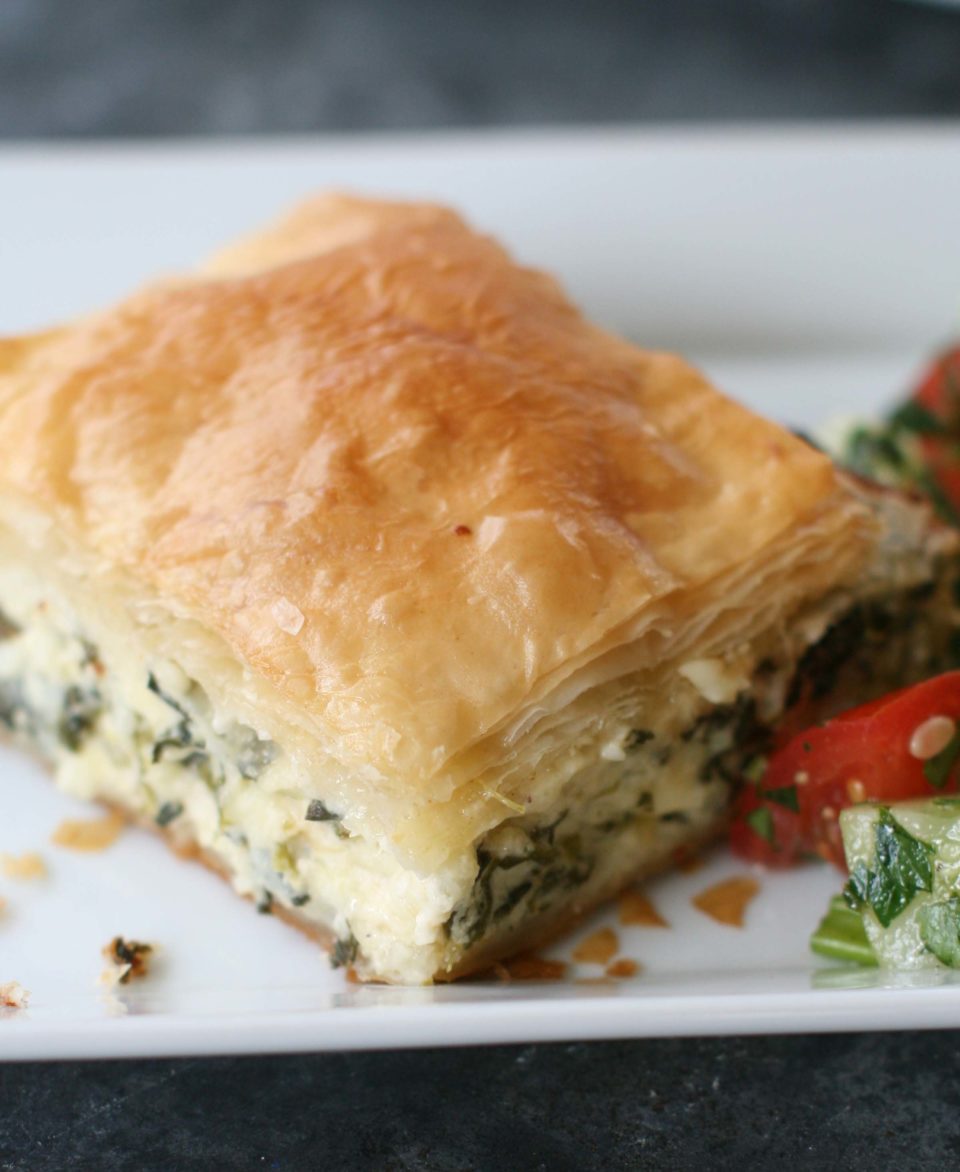 Armenian Spinach and Cheese Phyllo Pie (Sou-Beoreg) | The Kitchen Scout