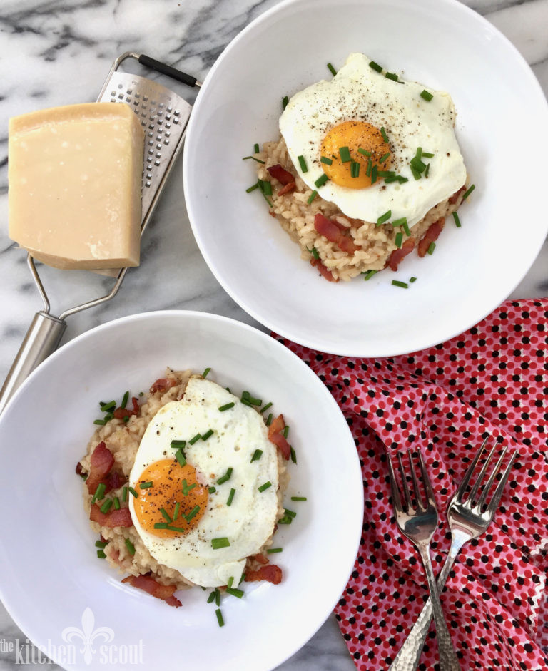 Bacon and Egg Risotto | The Kitchen Scout