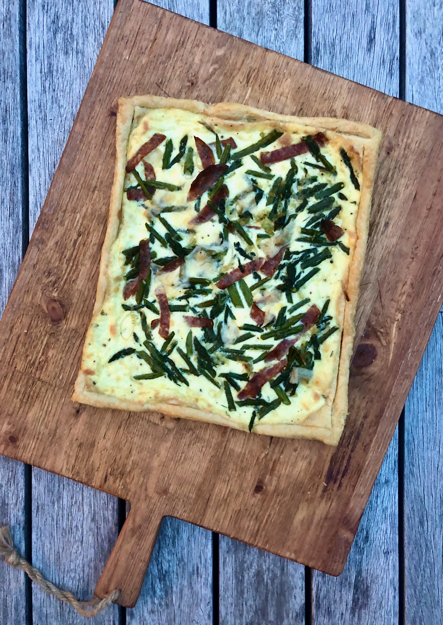 Asparagus and Spring Onion Tart | The Kitchen Scout